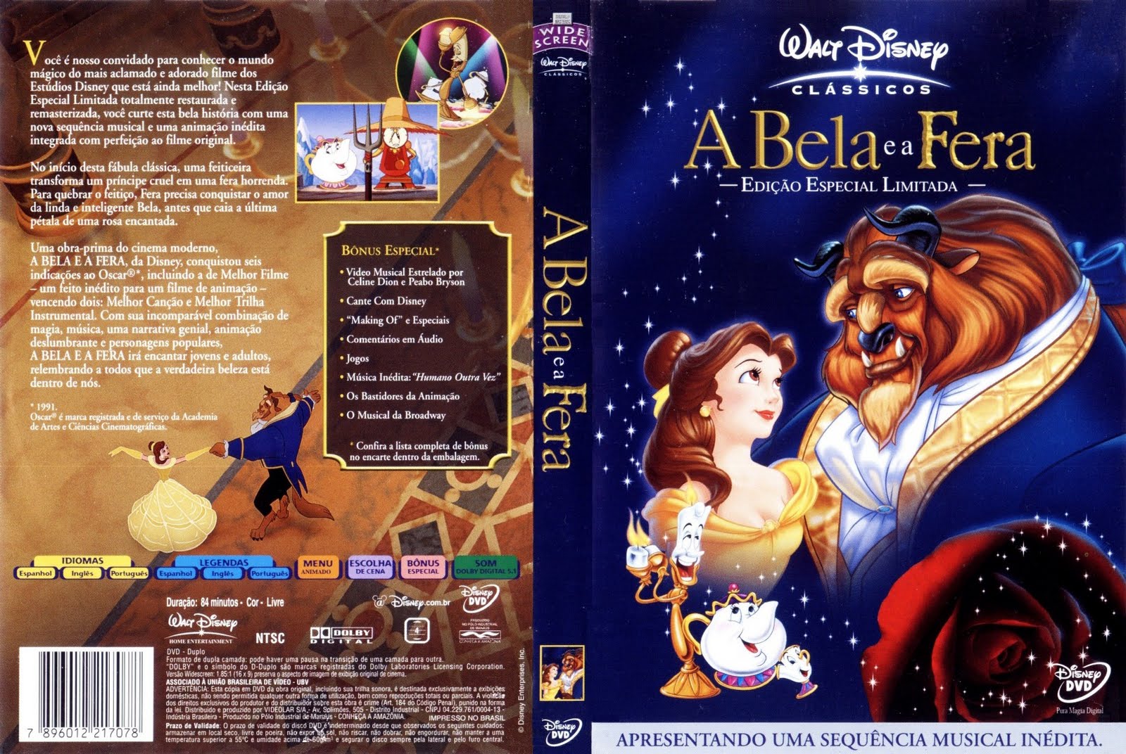 A Bela E A Fera ( Desenho Da Disney ) - Capas Covers - Capas De Filmes ...