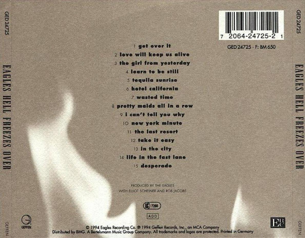 Musicotherapia: The Eagles - Hell Freezes Over (1994)