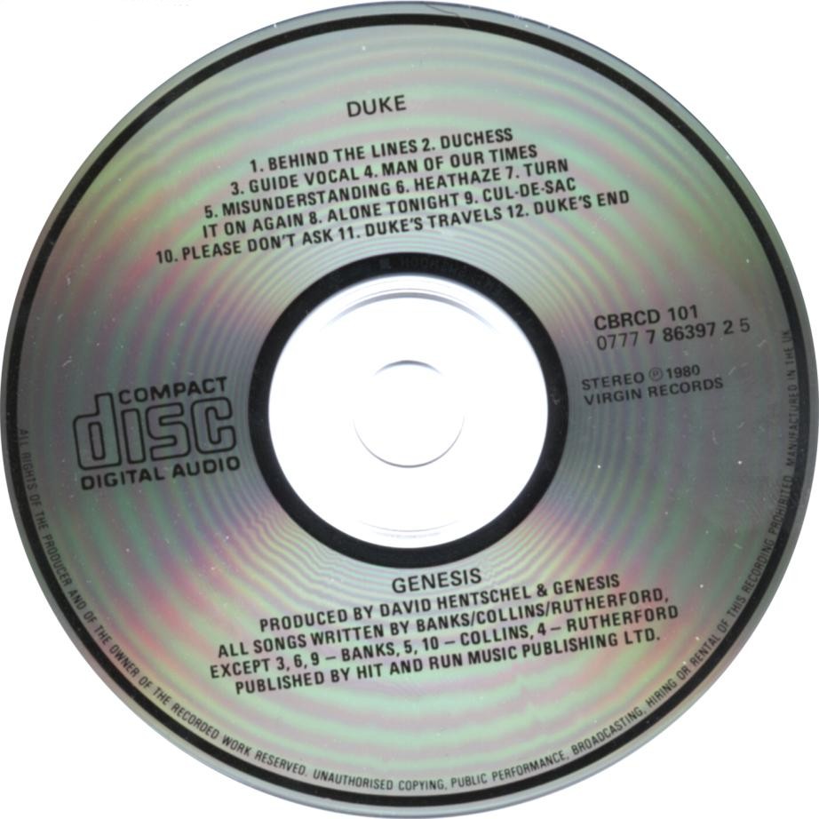 Musicotherapia: Genesis - Duke (1980)