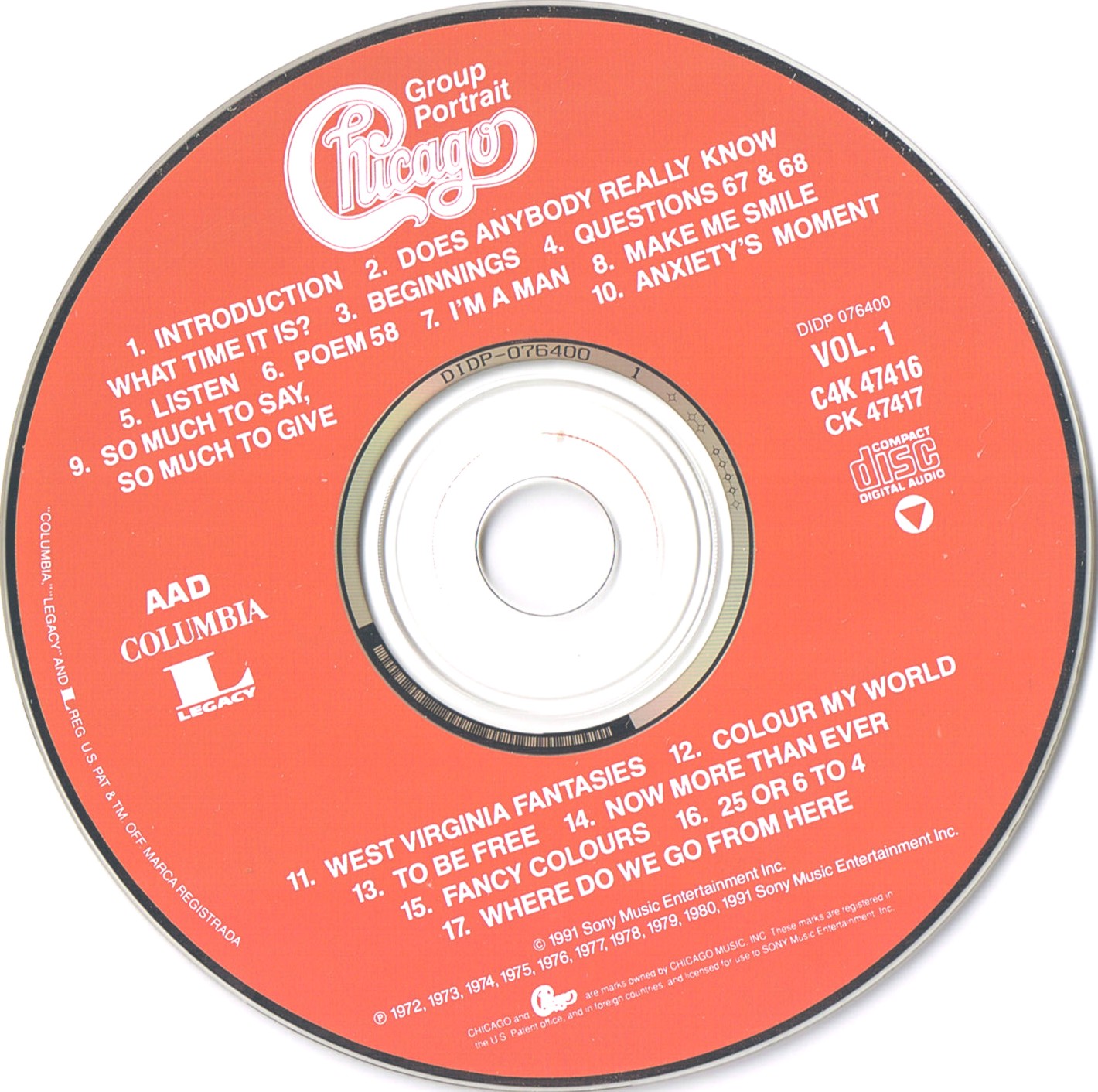 Musicotherapia: Chicago - Group Portrait Vol. 1 (1991)