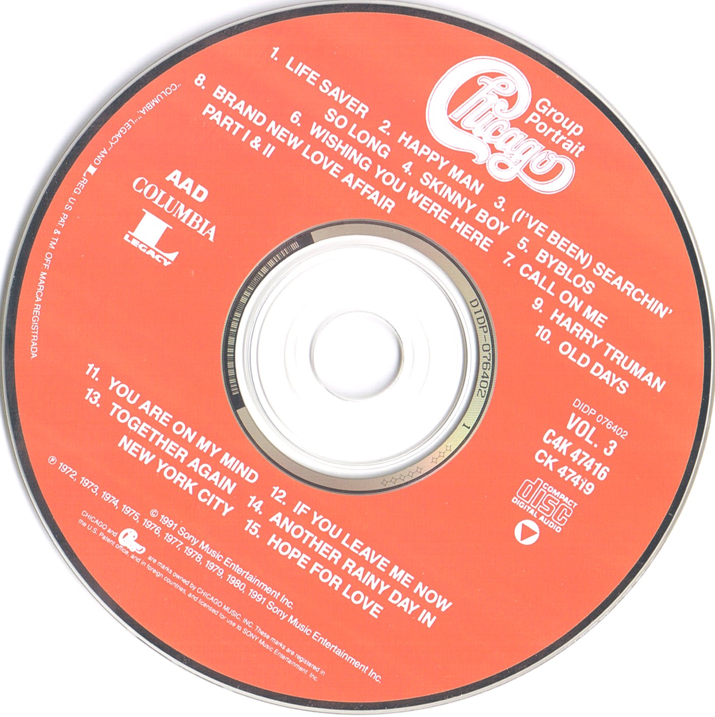 Musicotherapia: Chicago - Group Portrait Vol. 3 (1991)