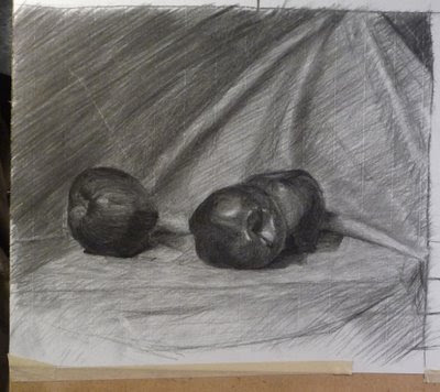 Christina DiMeo: Still life-charcoal