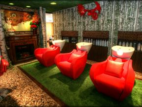 SeekingDecor: 1160 Hair - Wild And Whimsical Salon