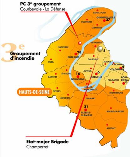 Sapeur Pompier, une passion: Le 3ème groupement de la BSPP