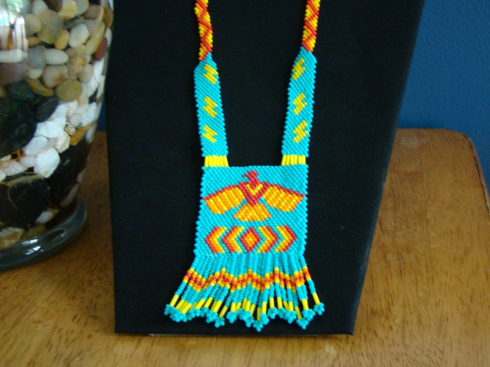 TS Beading and More: Native American Beaded Thunderbird Pendant