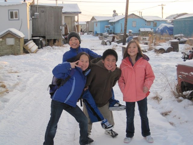 Maria's Musings in Akiuk & Napaskiak Alaska: A Walk After School