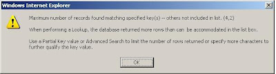 PeopleSoft - Maximum number of Record Error | ThinkTibits!