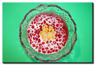 Taste of Vegan: Water Chestnut with Tapioca in Coconut Milk "Tub Tim Krob"