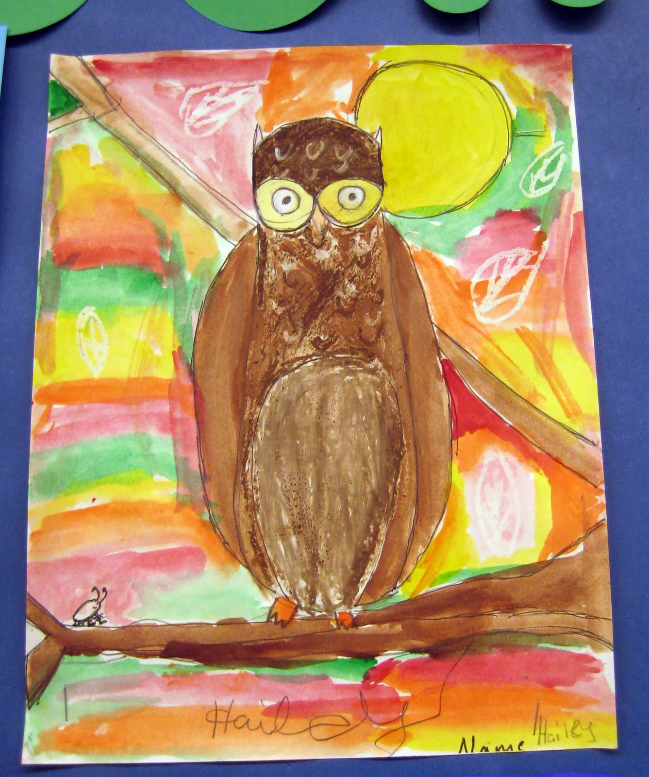 Mrs. Art Teacher!: 4th grade owls