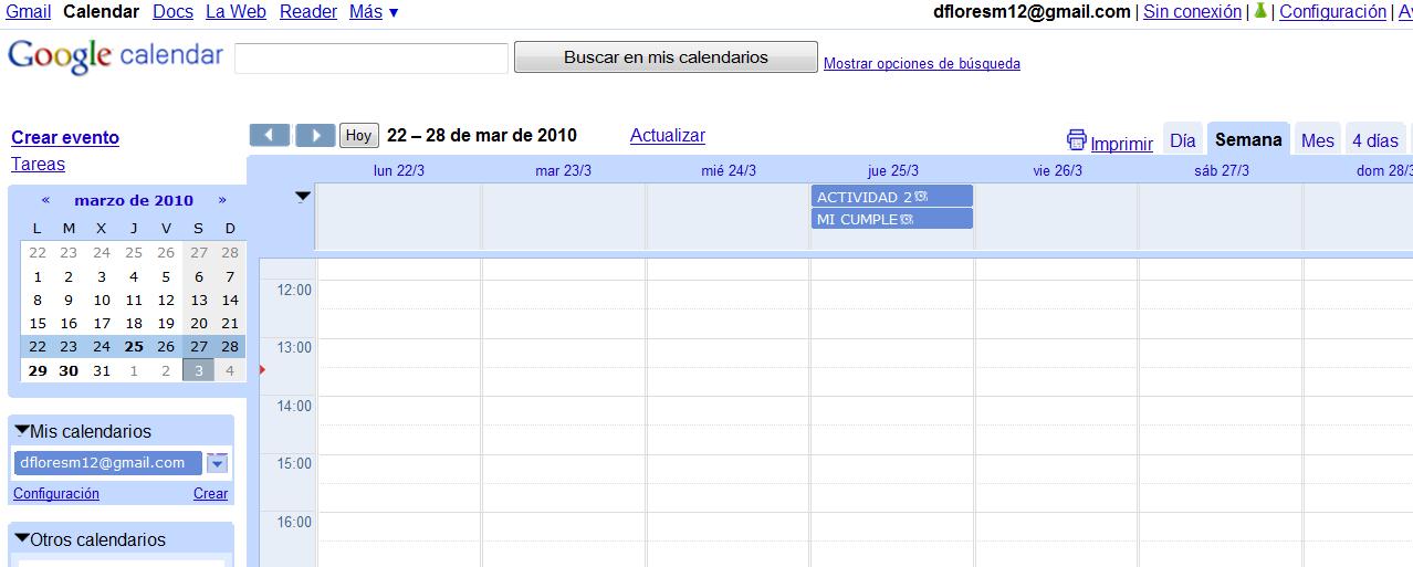 PORTAFOLIO FRESHMAN: CALENDARIO VIRTUAL