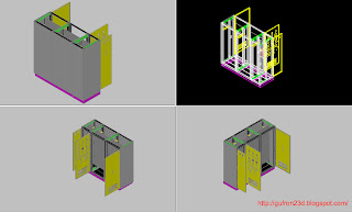 Gambar AutoCad 2D Dan 3D: Gambar Panel Listrik