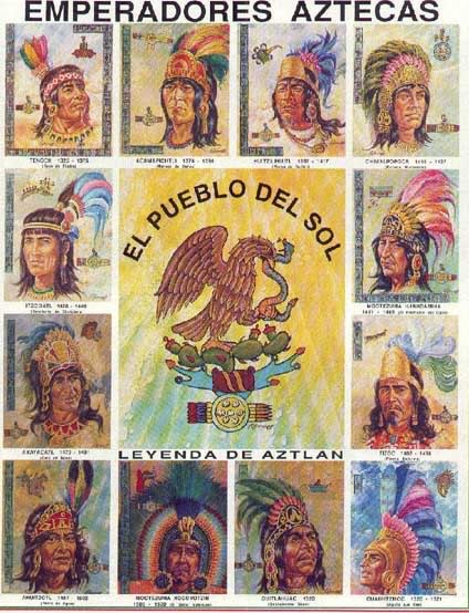 La historia tec 21: EMPERADORES AZTECAS.