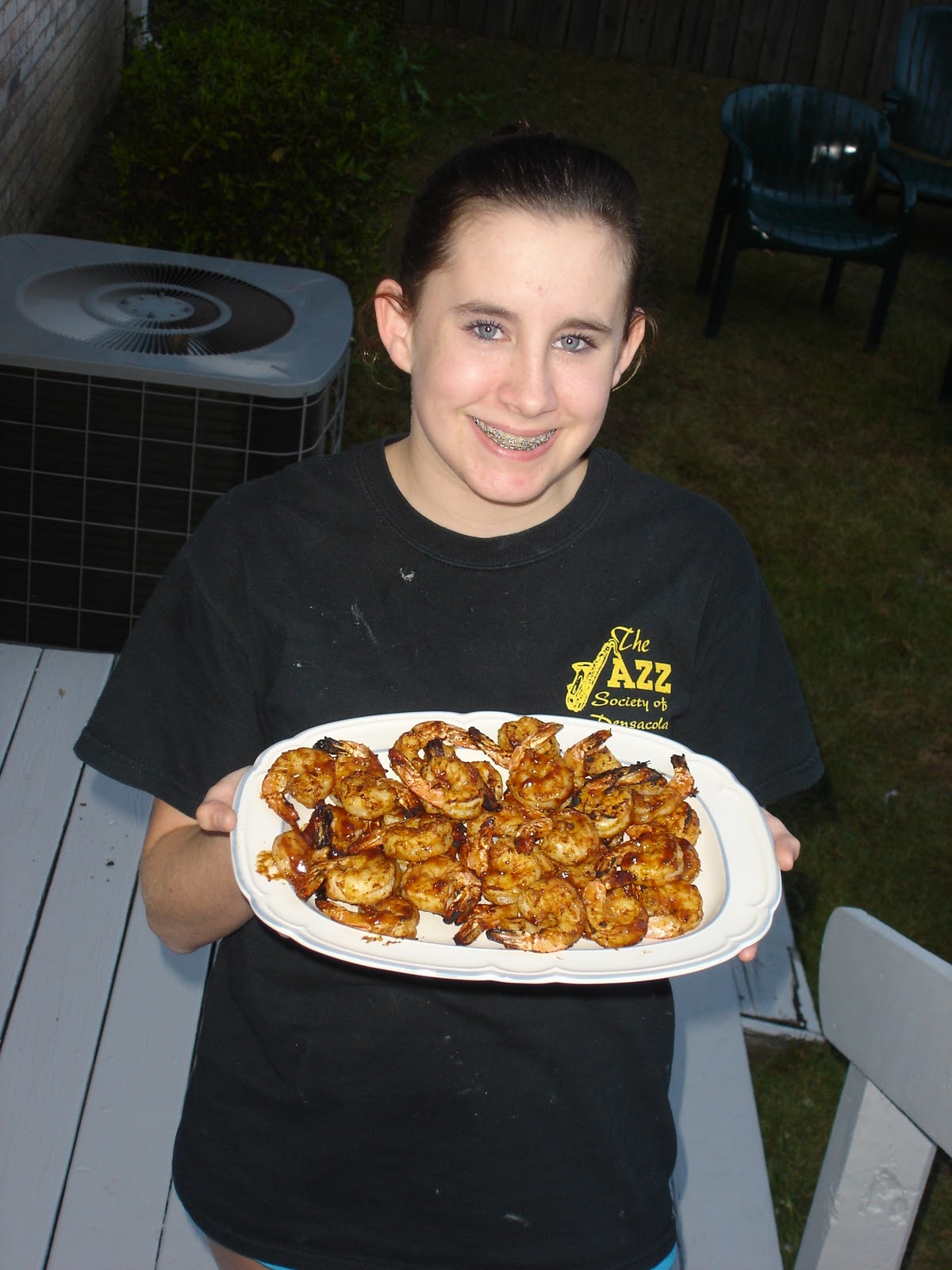 Mom's Cooking Club: Grilled Barbecue Shrimp with The Kids Cook Monday!