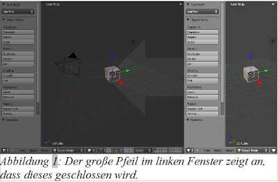 Blender 3D für Jedermann: Fenster vereinen