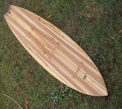Wooden Surfboards: Recycled timber boards by Jason Oliver.