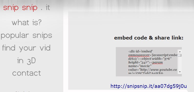 Living Online: Crop Youtube Video With SnipSnip