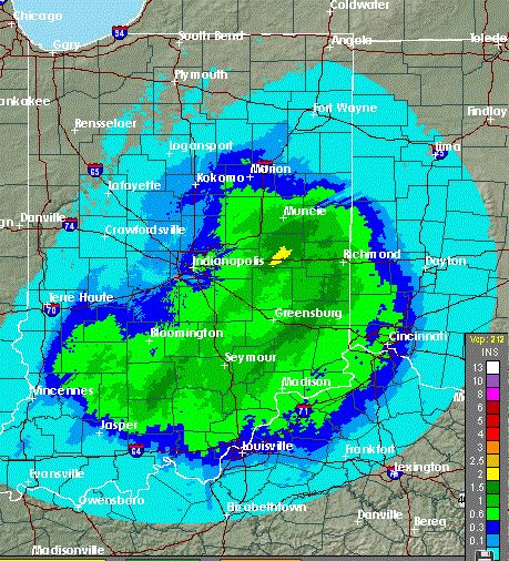 Northwest Franklin County, Indiana Weather: Finally -- Rain