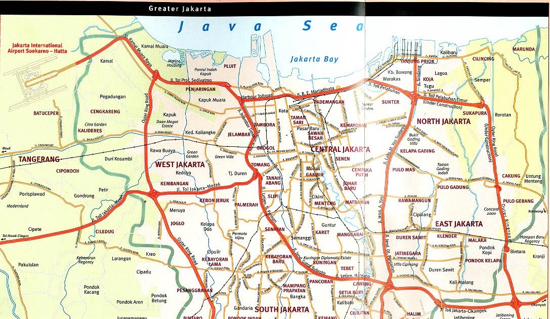 Map Of Jakarta - Free Printable Maps