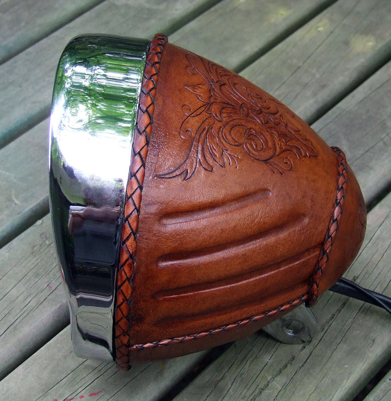 LEATHEROO: Leather Covered Headlight