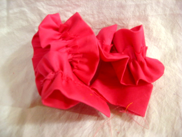 After 8 strips, you still have one ruffle. Steam and stew, throw the ...