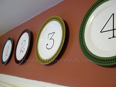Numbered Plates - Crafts by Amanda