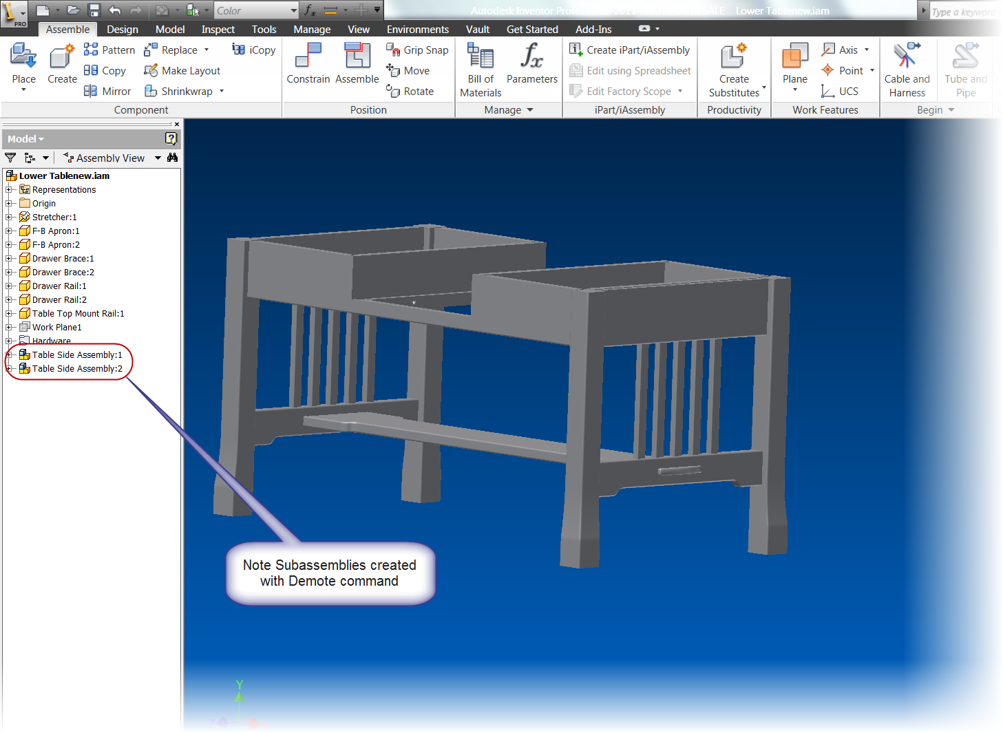 Viola! All the other side of the table quickly added.