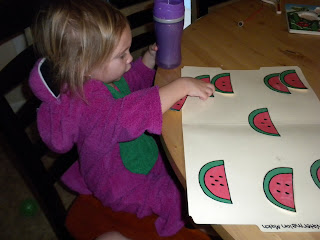 Pigtails and tutus: Watermelon Seed Counting File Folder Game