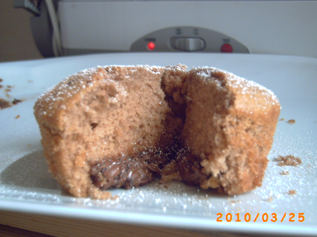 MUFFINS CON CUORE DI NUTELLA da Una cuoca per caso su Akkiapparicette