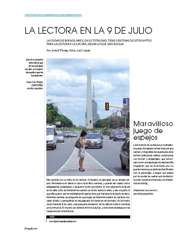 La lectora en la ciudad: La lectora en El Planeta Urbano