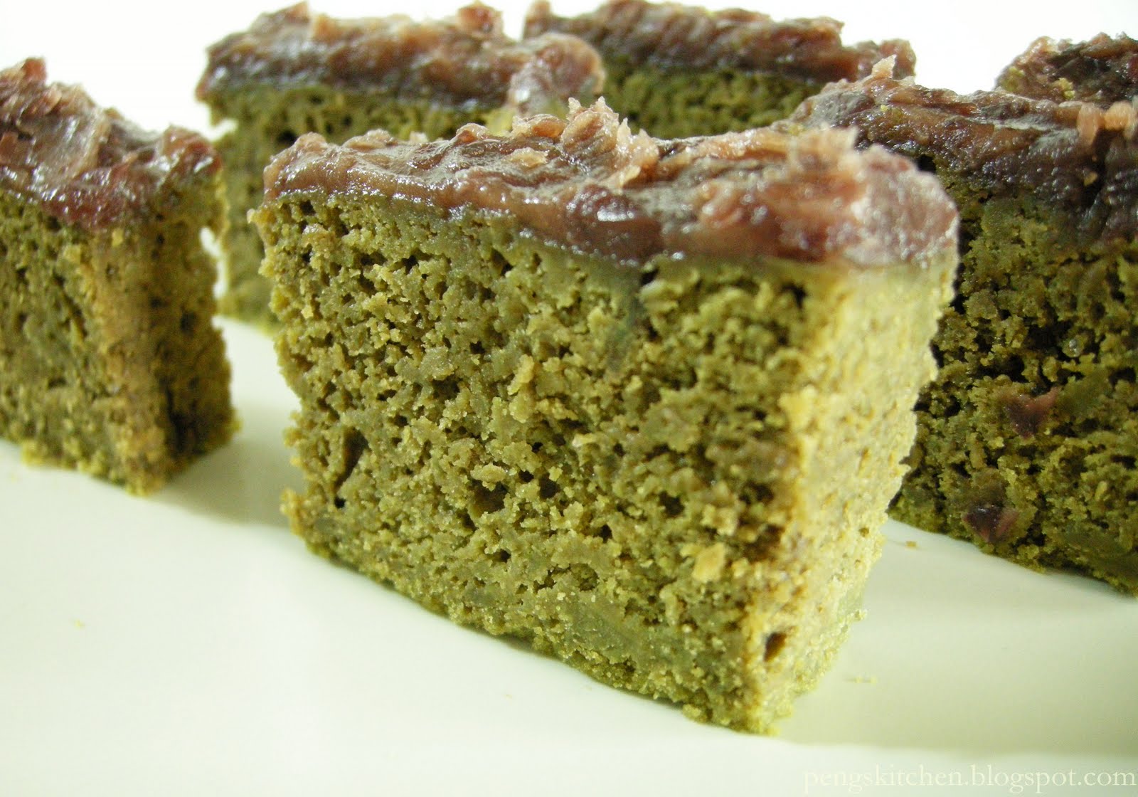 Peng's Kitchen: Steamed Matcha Cake