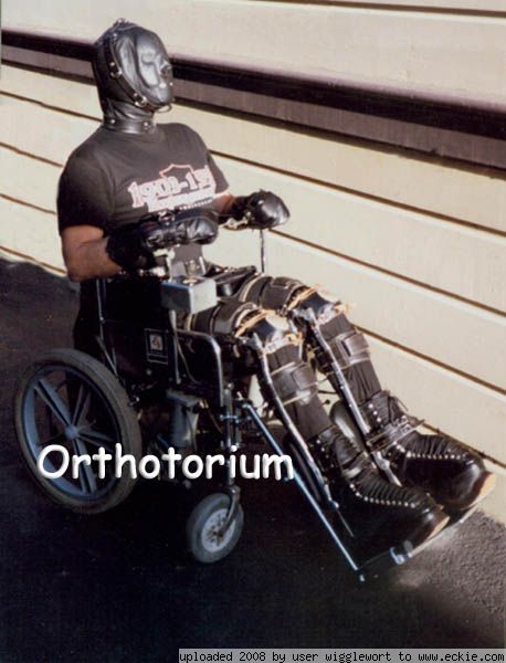 rubbergimp: Bondage Wheel Chair