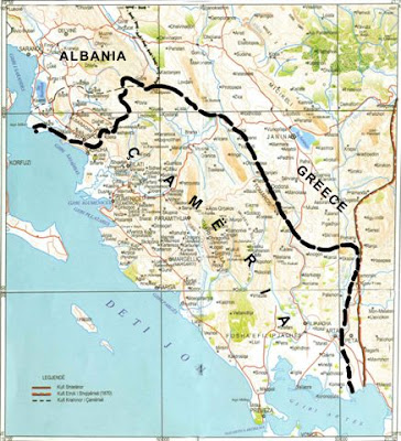 Οκτώ ελληνικούς νομούς περιλαμβάνει ο χάρτης της Αλβανίας που ...