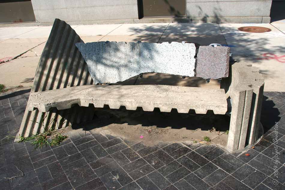 Public Art in Chicago: Shark Bench