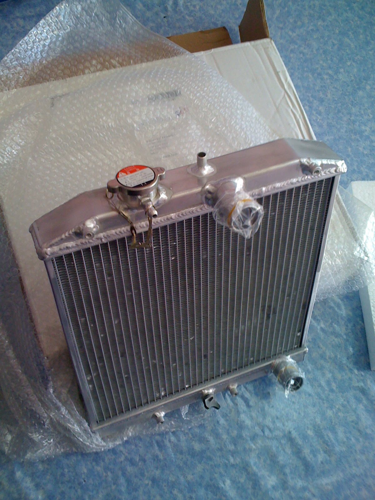 HYBRID POWER: radiator aluminium honda b16 double layer rm280