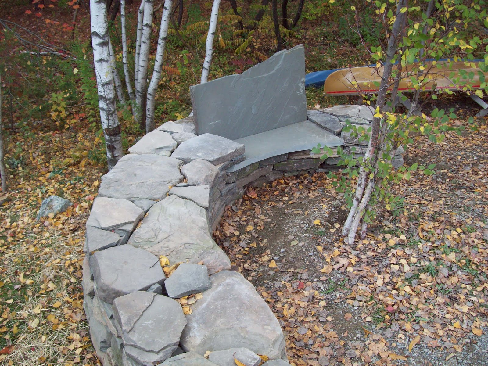 Vaughan Landscaping: Bluestone Bench Skiff Residence