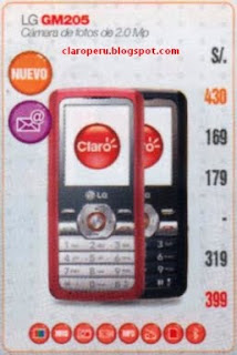 CLARO QUE TIENES MAS: LG GM205 en Claro