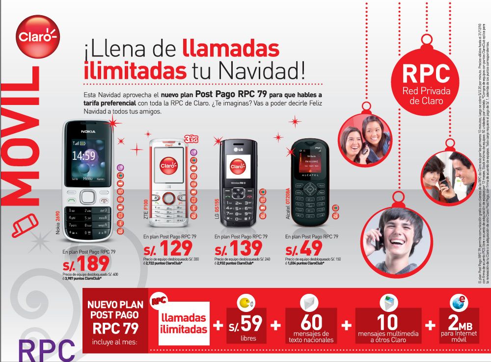 CLARO QUE TIENES MAS: Claro RPC promoción de Navidad