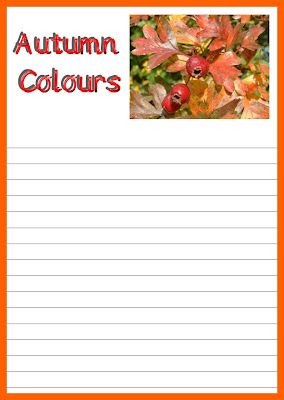 Debbie's Resource Cupboard: Autumn writing frame
