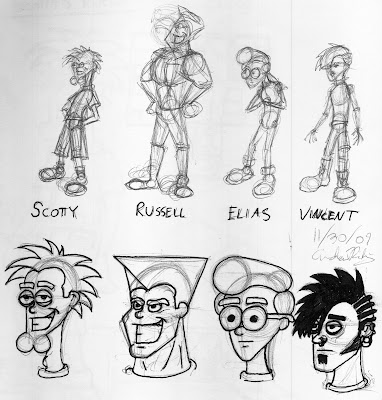 Wasted Daze: Old character designs