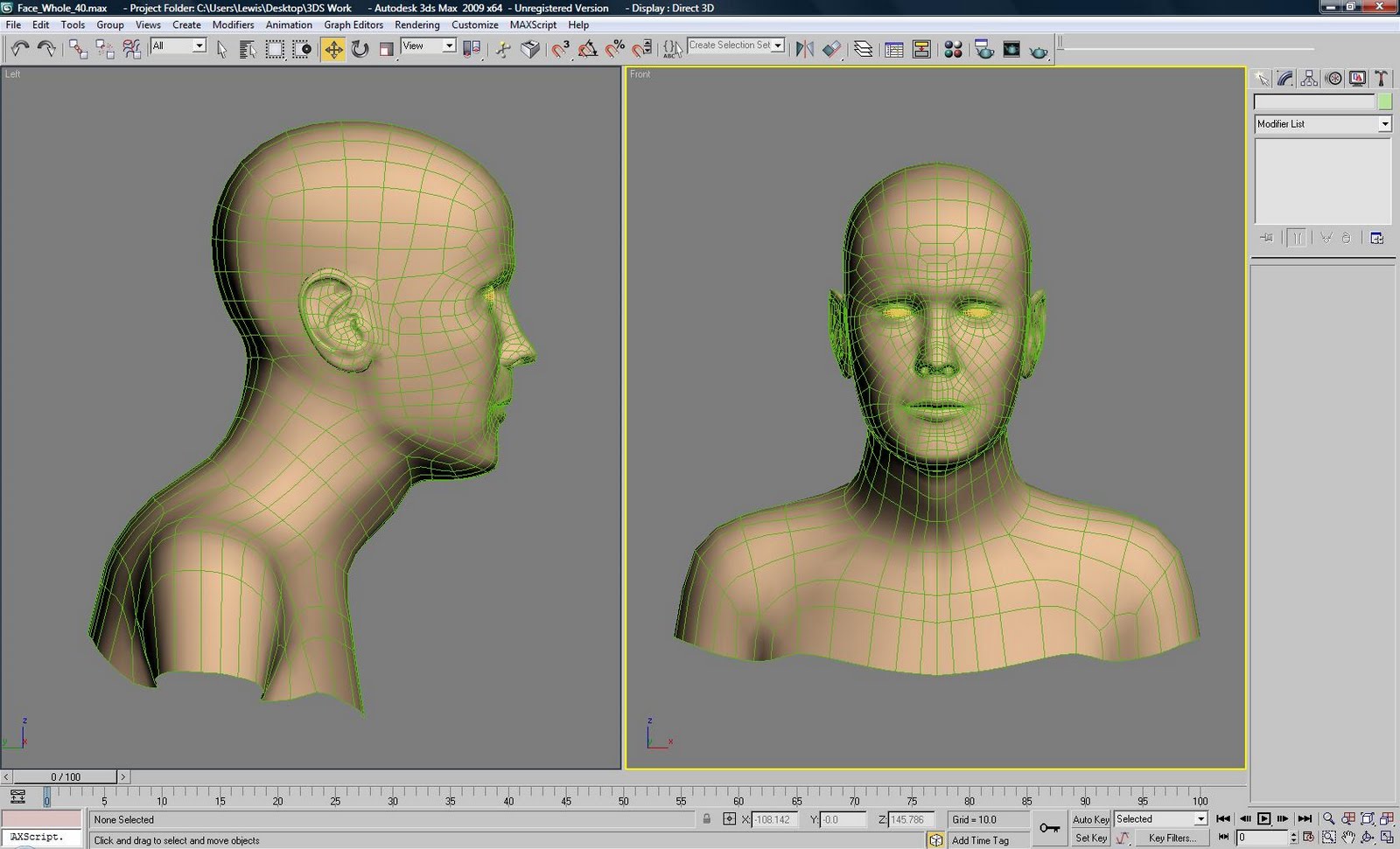 Virtual Environments: Creation and Animation of my 3D Head