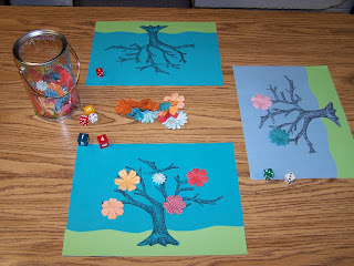 Learning and Teaching With Preschoolers: Blooming Tree Dice Game