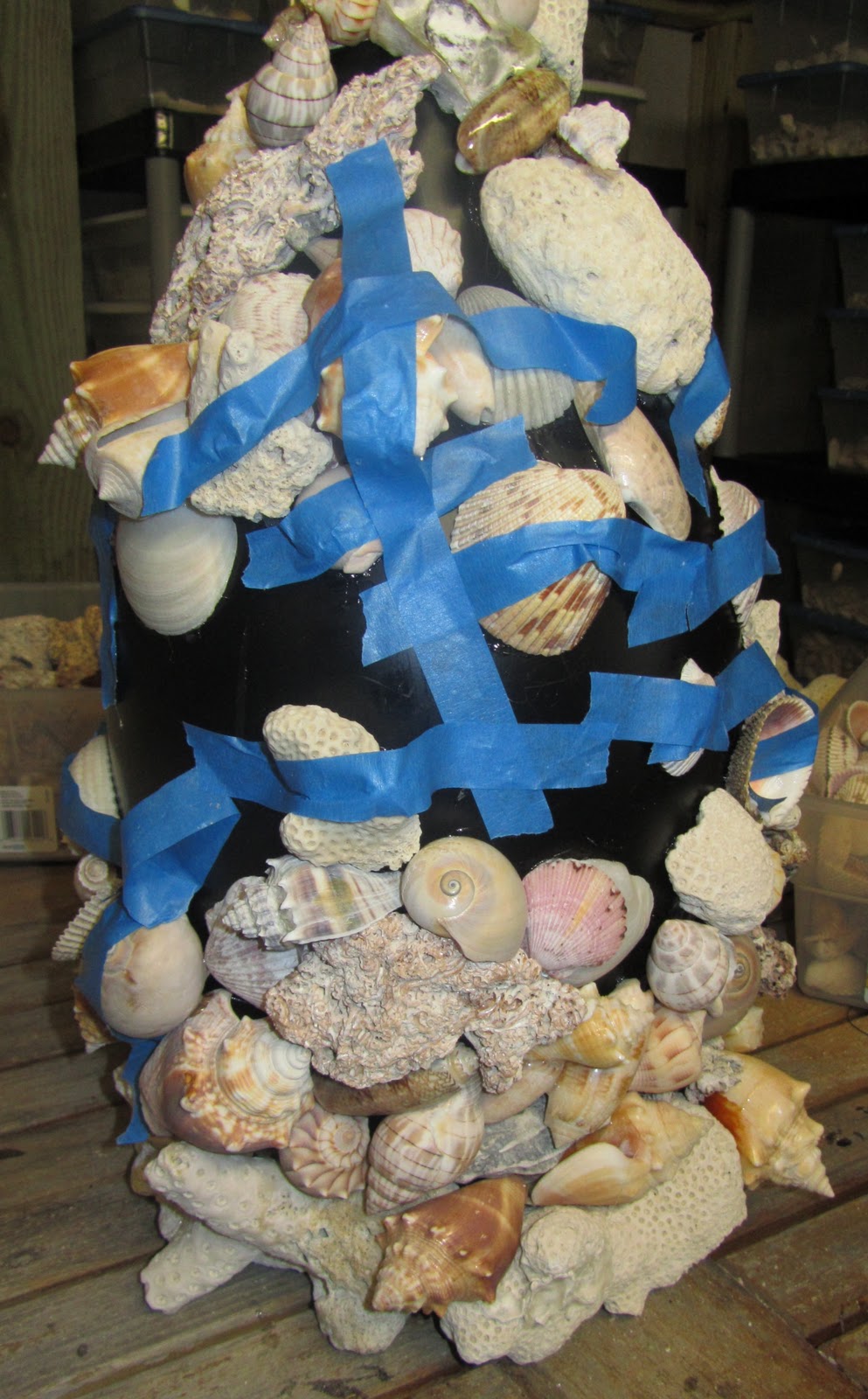 Connecting Pieces: Shell Lamp-Craft project