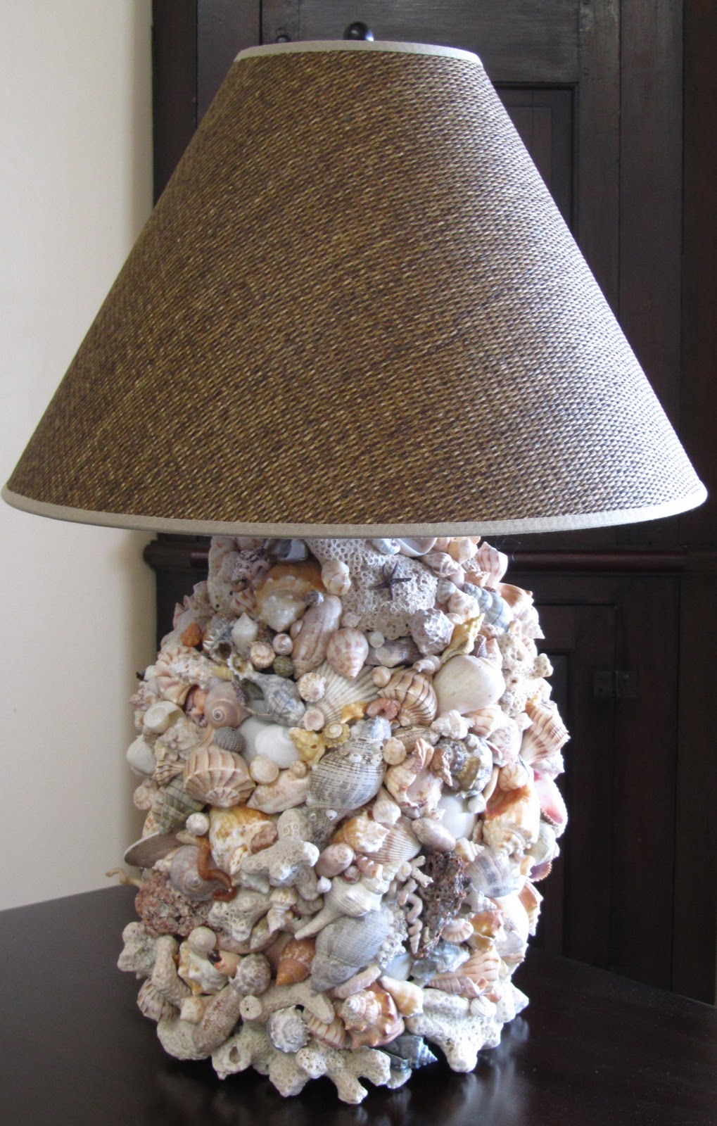 Connecting Pieces: Shell Lamp-Craft project