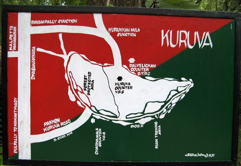 Kuruva Island Route Map