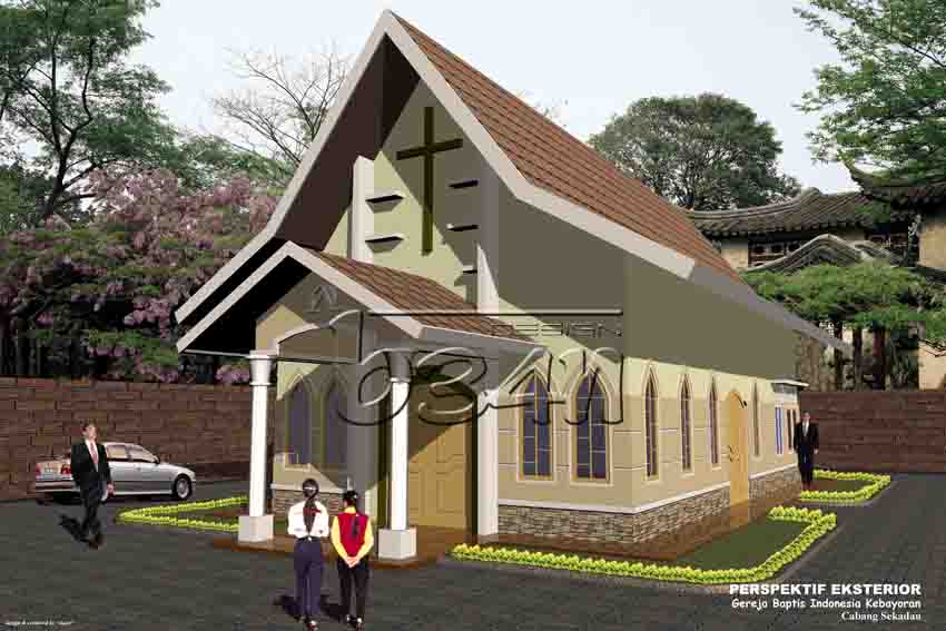 b34n design: Gereja Baptis Indonesia Kebayoran