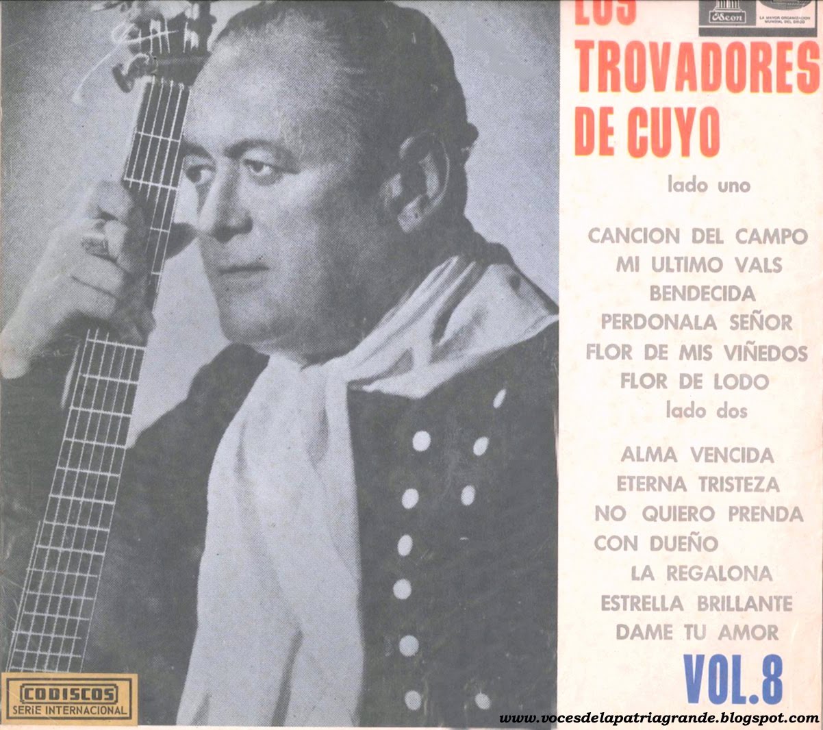 Voces de la Patria Grande: Los Trovadores de Cuyo - VOLUMEN 8 (Colombia)