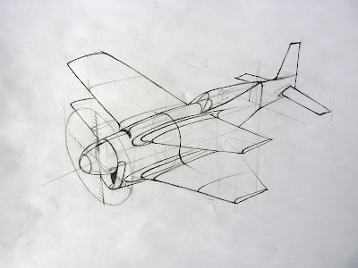 Mi YANG's Portfolio Site: 09. Aircrafts drawings in perspectives