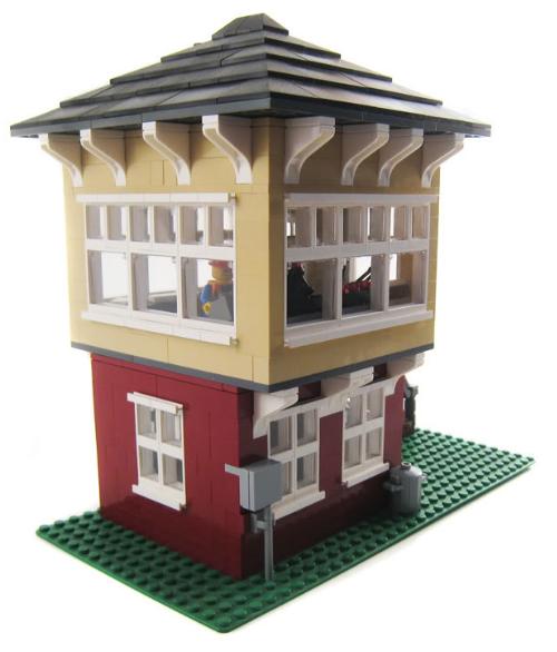 Lego Asia: Lego City Train Station & Train Signal box MOC