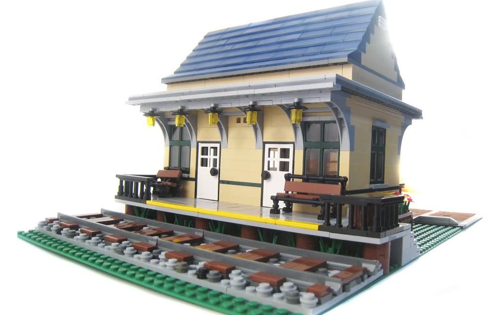 Lego Asia: Lego City Train Station & Train Signal box MOC