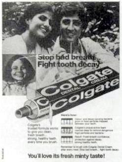 dental cream Vintage Ad